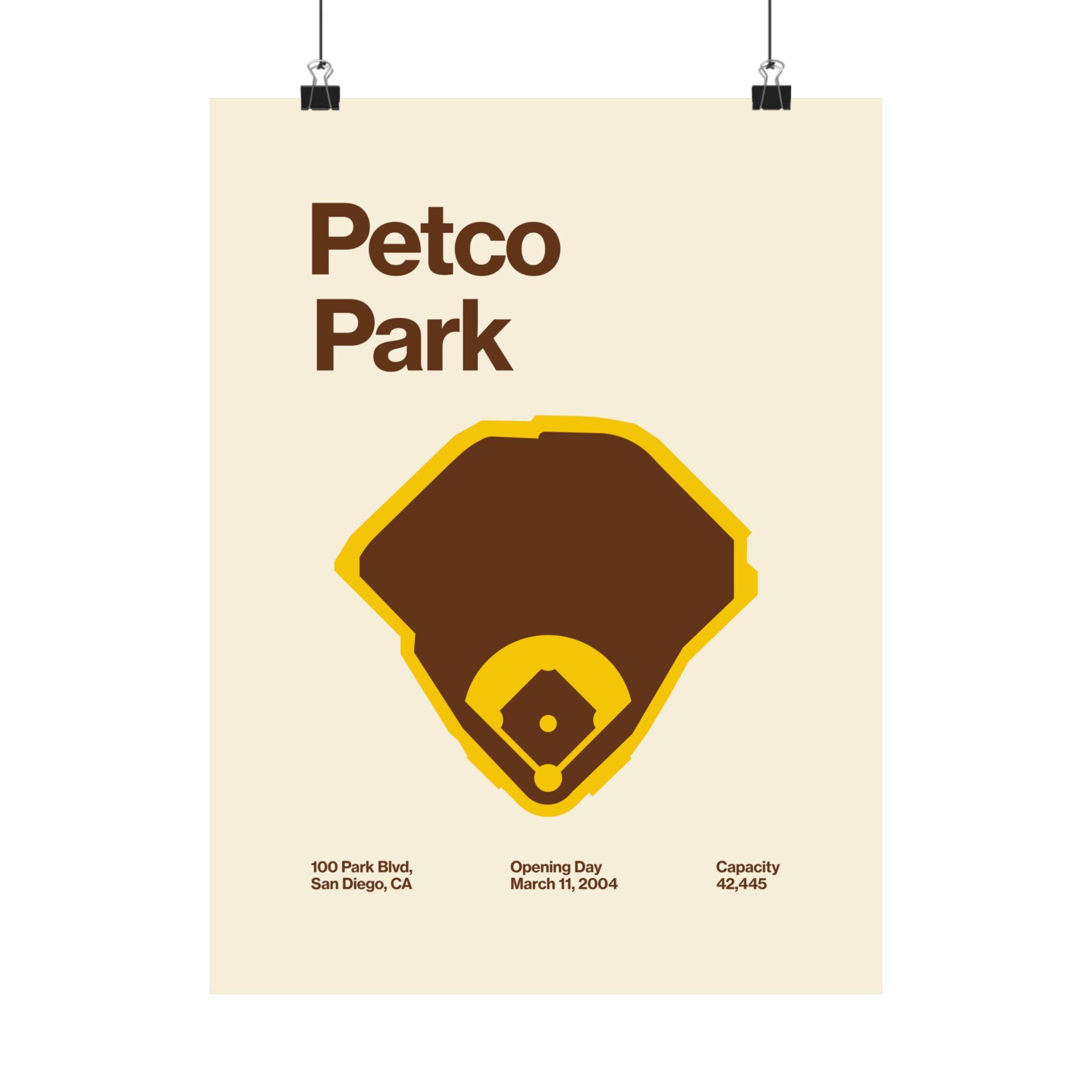 San Diego Padres Poster - Petco Park Print - MLB Art - Baseball Home ...
