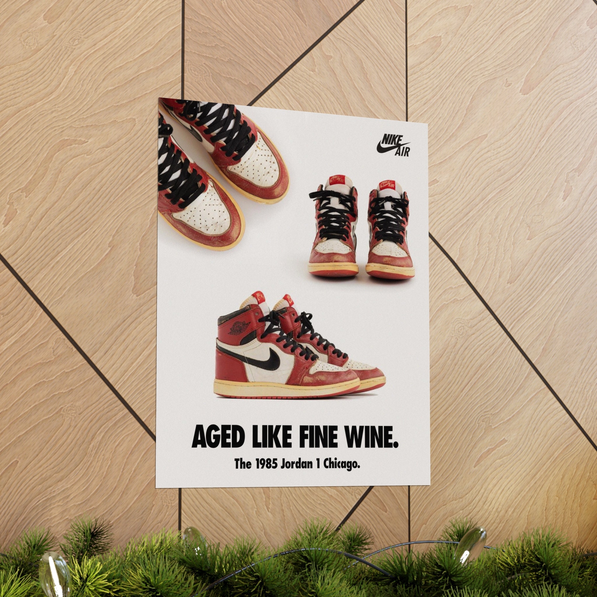 1985 Air Jordan 1 Chicago Poster - Home Decor for Sneakerheads ...