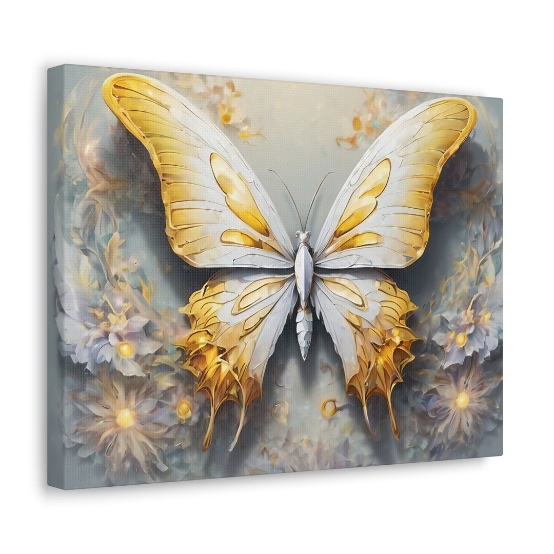 Celestial Butterfly : Wall Art Print Fantasy Butterfly Decor Canvas ...