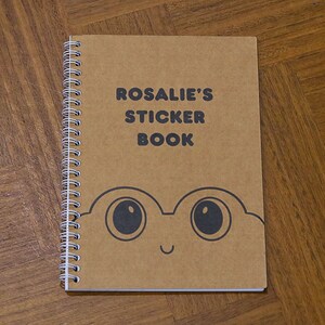 Reusable Sticker Book - Spiral Bound Kraft Paper Cover - Etsy