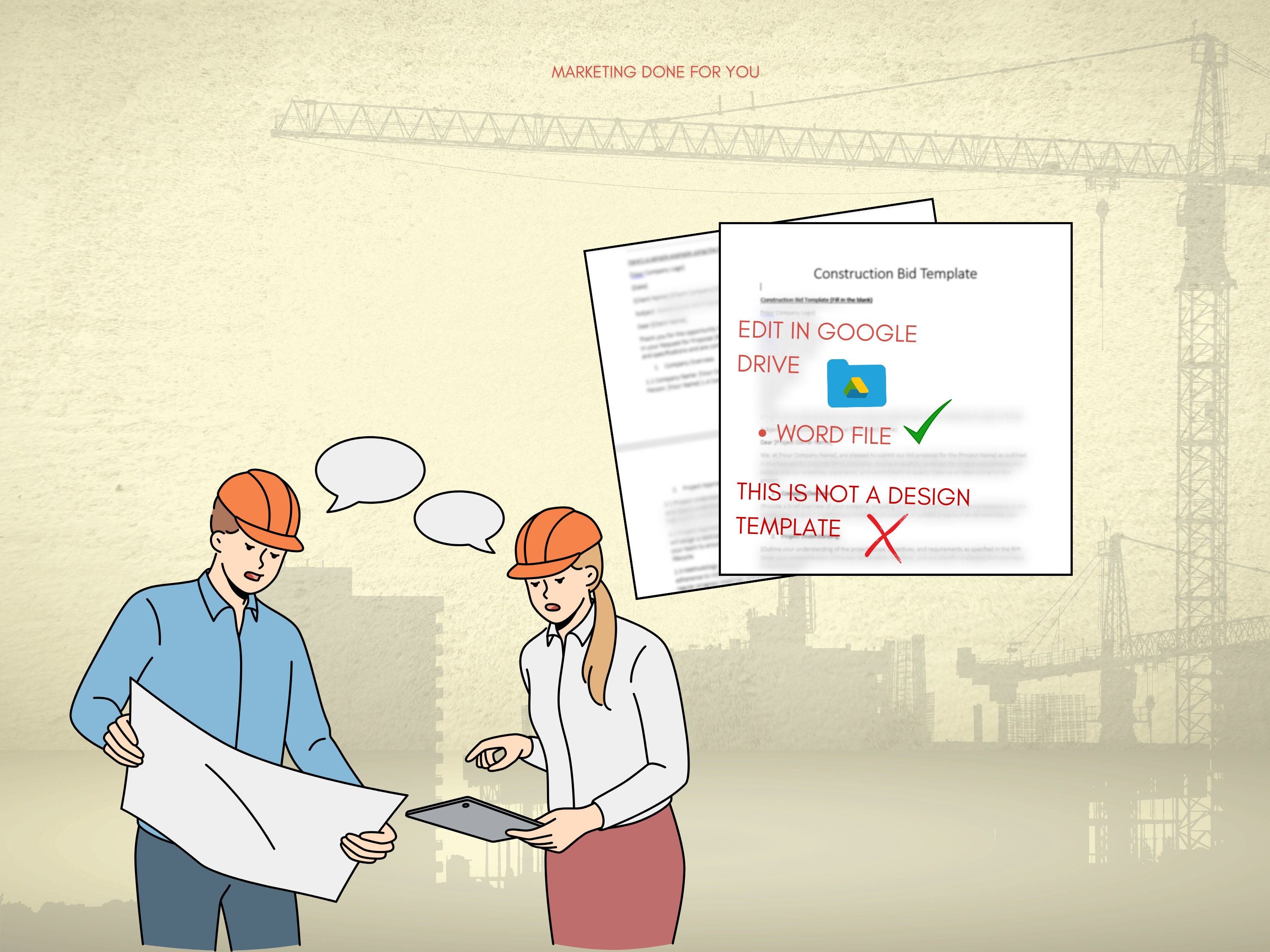 Construction Bid Template Construction Bids Construction Bidding ...