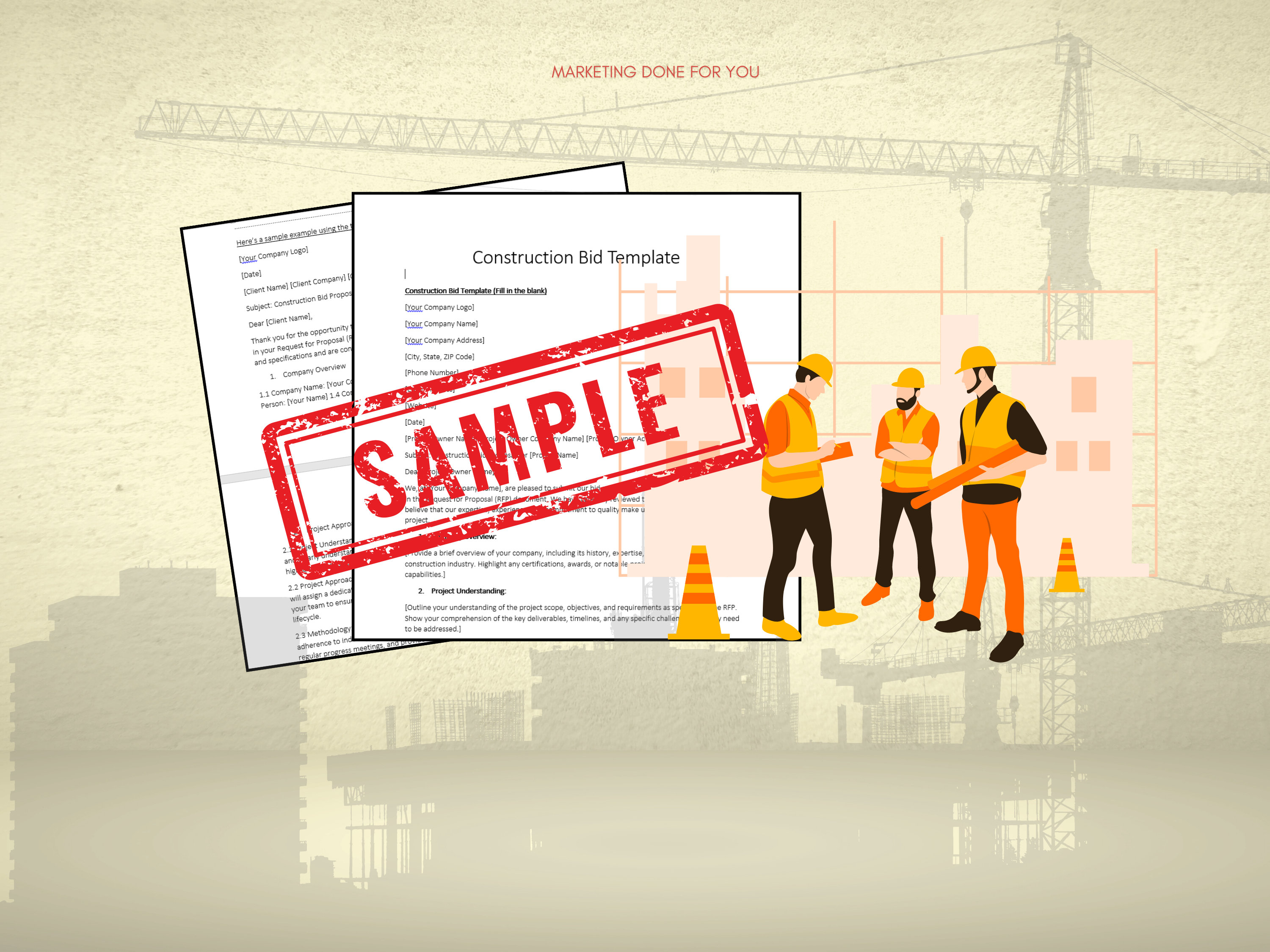 Construction Bid Template Construction Bids Construction Bidding ...