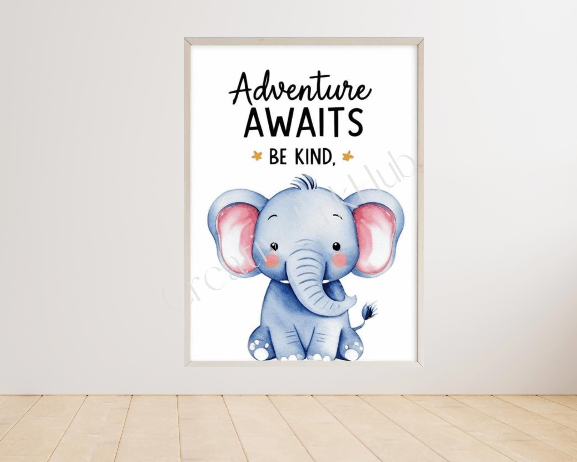 Set of 3 Colorful Jungle-themed Posters for Kids | “dream Big ...