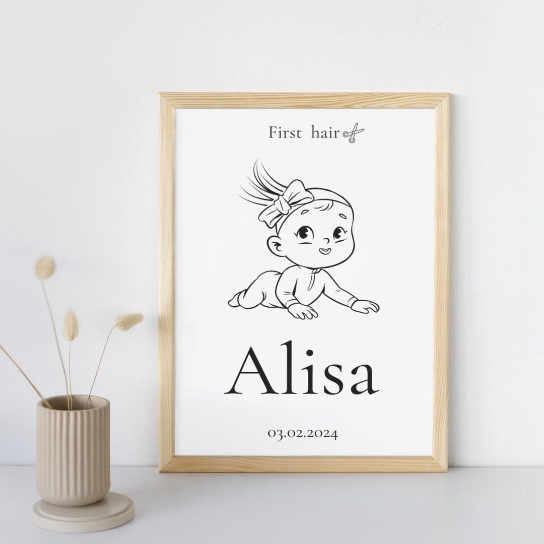 Baby First Haircut Keepsake, First Hair Memory, Gifted Newborn Baby ...