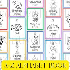 Digital Baby Alphabet Book - Learn With Fun Coloring Pages | A to Z ...