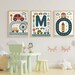 Custom Alphabet Car Wall Art Set - Personalized Nursery Decor - Choose ...