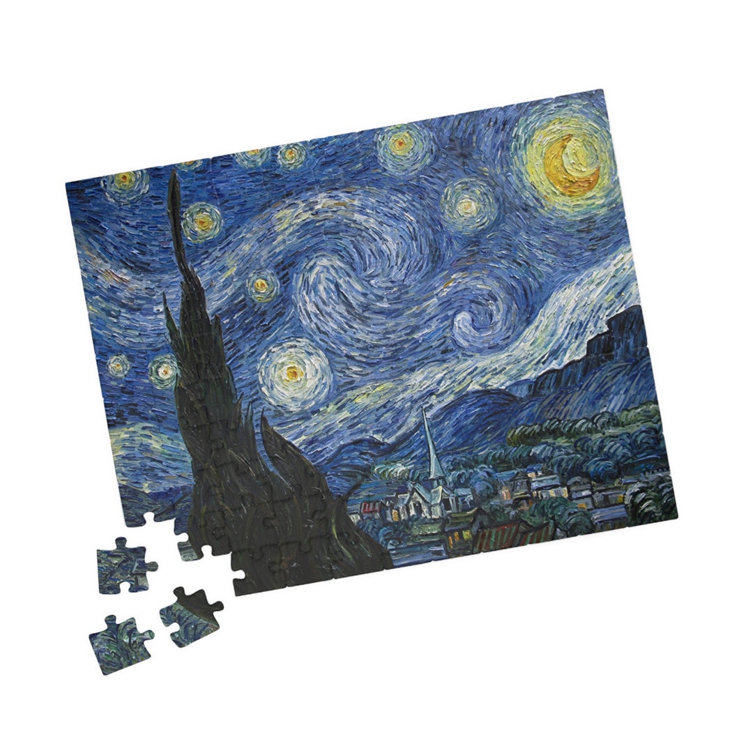 Vincent Van Gogh Starry Night, Jigsaw Puzzle, 100 250 500 1000 Pieces ...