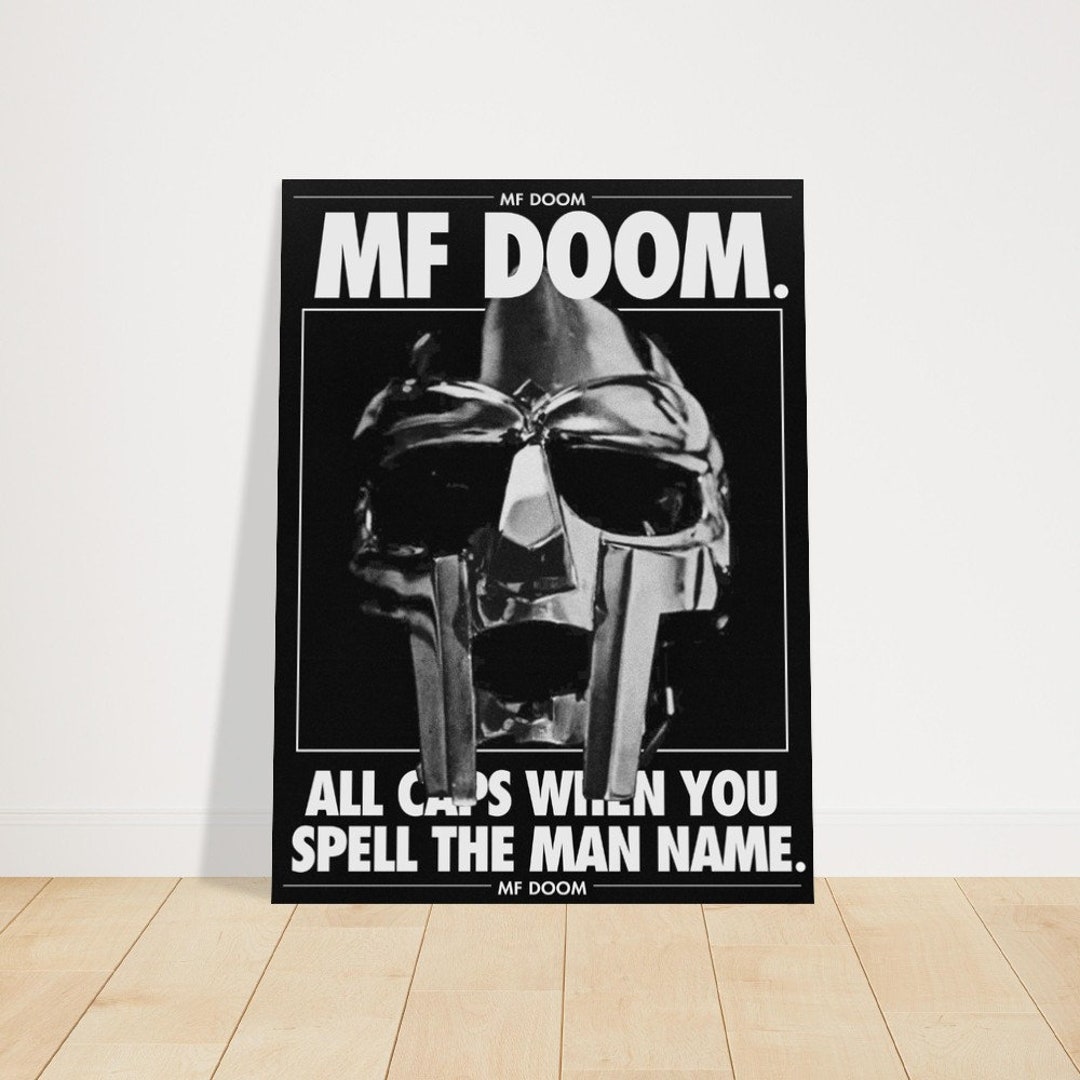 MF DOOM Poster Rap Poster Madvillain Hip Hop Poster Wall Art - Etsy