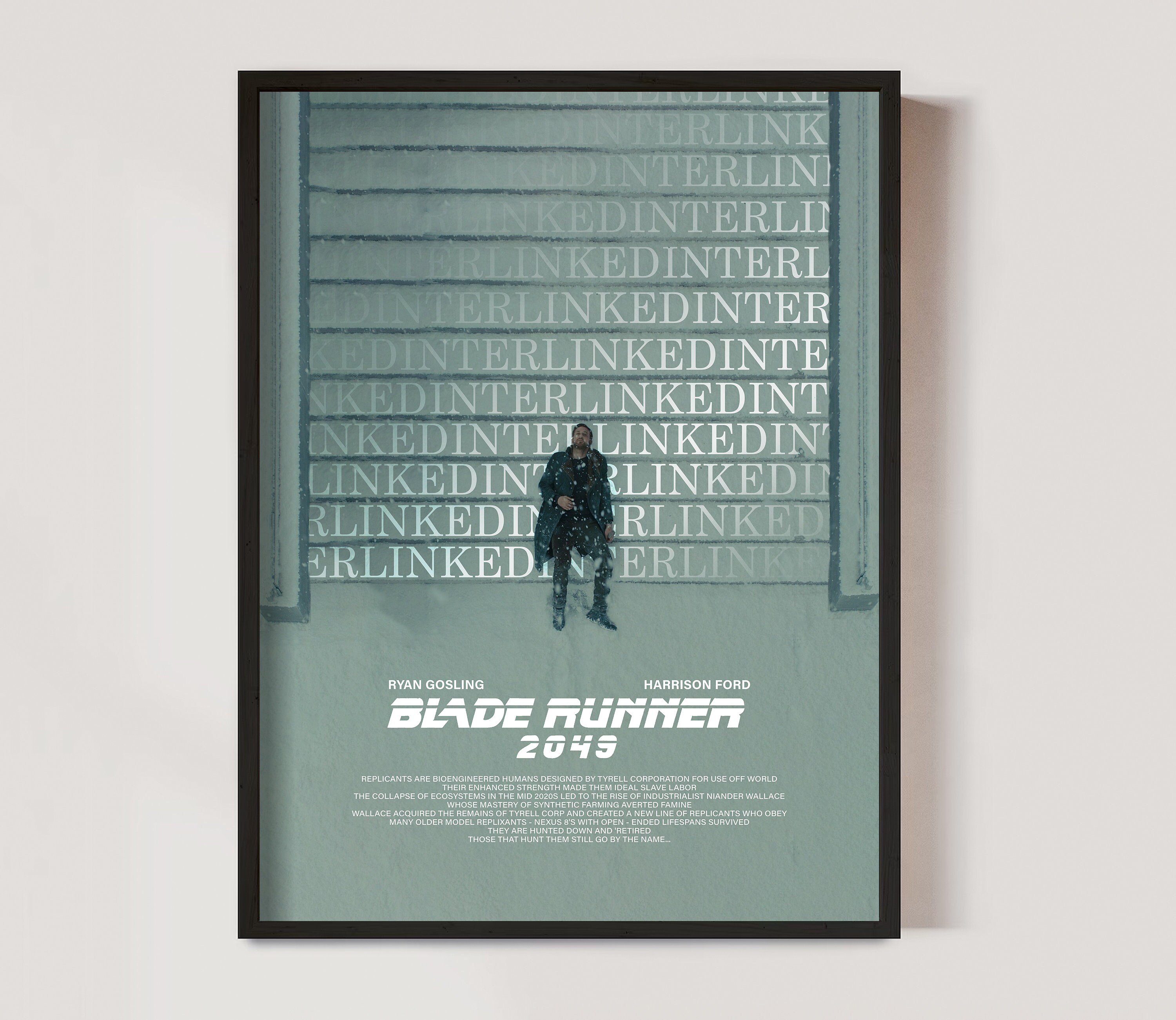 Blade Runner 2049 Movie Poster - Blade Runner - Ryan Gosling - Harrison ...