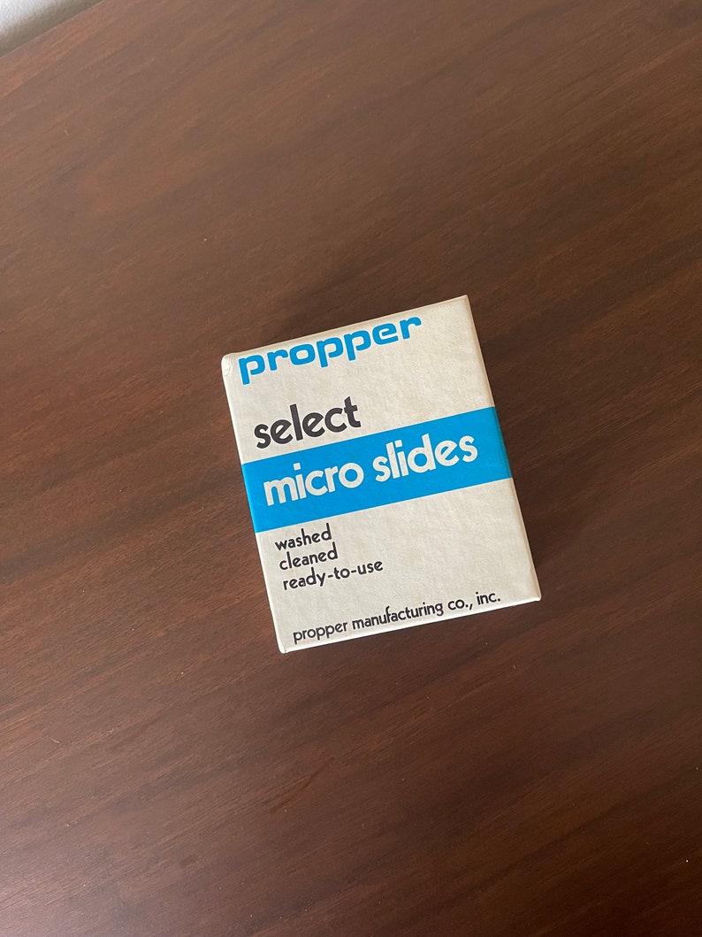 Vintage Microscope Slides - Etsy