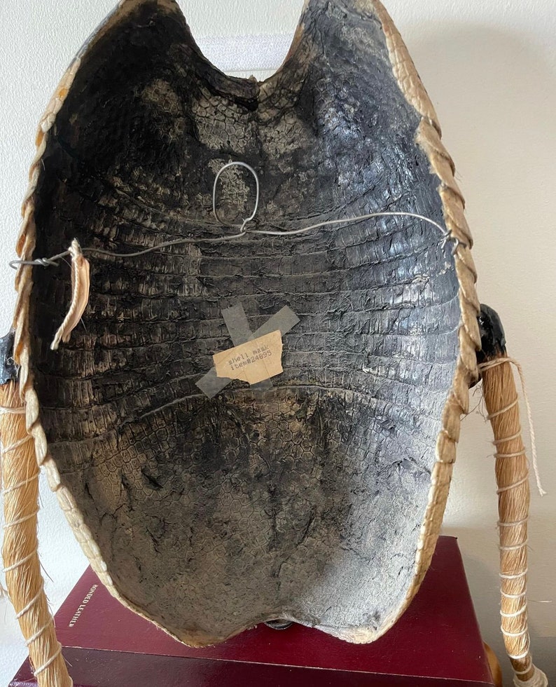 Vintage Armadillo Shell Mask With Stone and Shell Decoration - Etsy