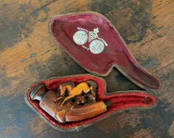 Horse Sculpted Pipe Vintage - Etsy