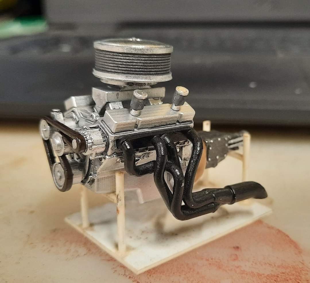 3d Resin Printed Racing Style Engine With Turn Down Headers. - Etsy