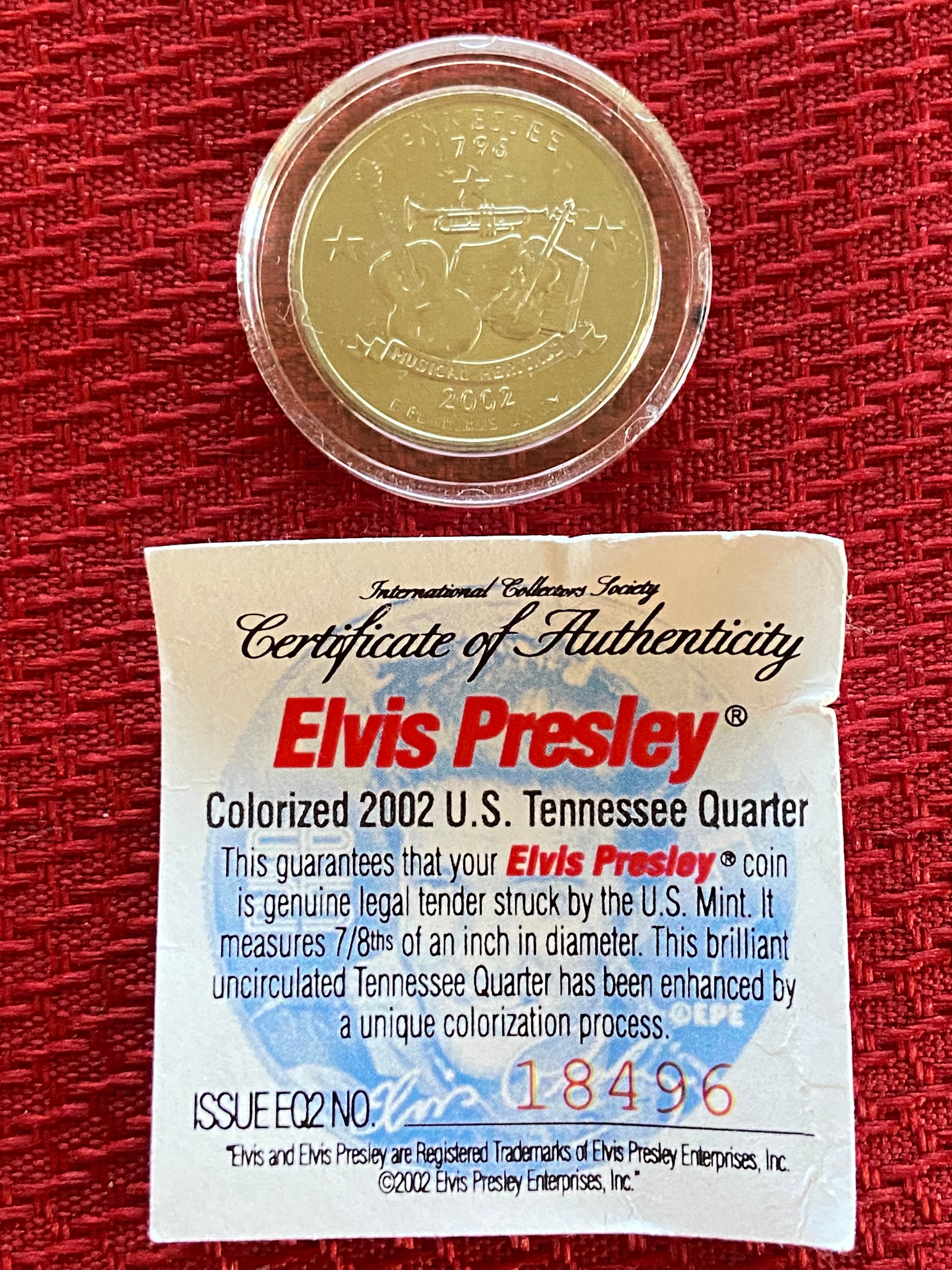 Elvis Presley Colorized 2002 Silver Eagle Dollar - Etsy UK
