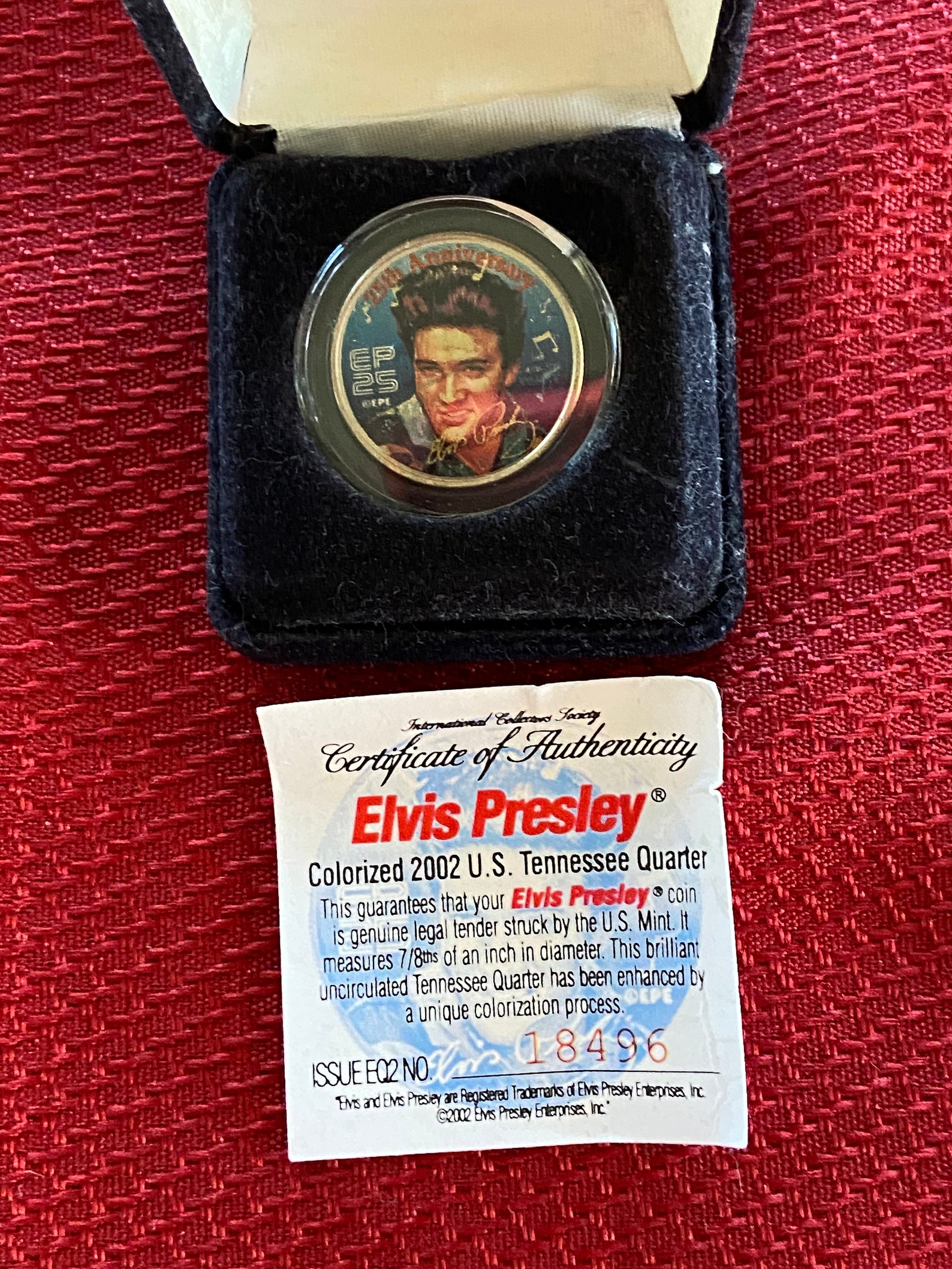 Elvis Presley Colorized 2002 Silver Eagle Dollar - Etsy UK