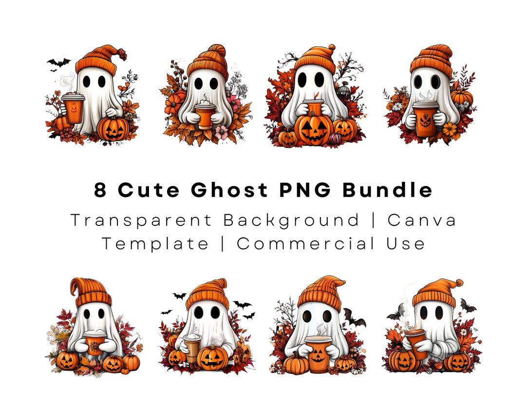 8 Cute Ghost Png, Bougie Ghost, Bougie Png, Coffee Png, Here for the ...
