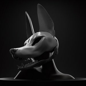 3D Print Anubis Mask, Jackal Mask STL Files for Fursuit Base Creators - Etsy