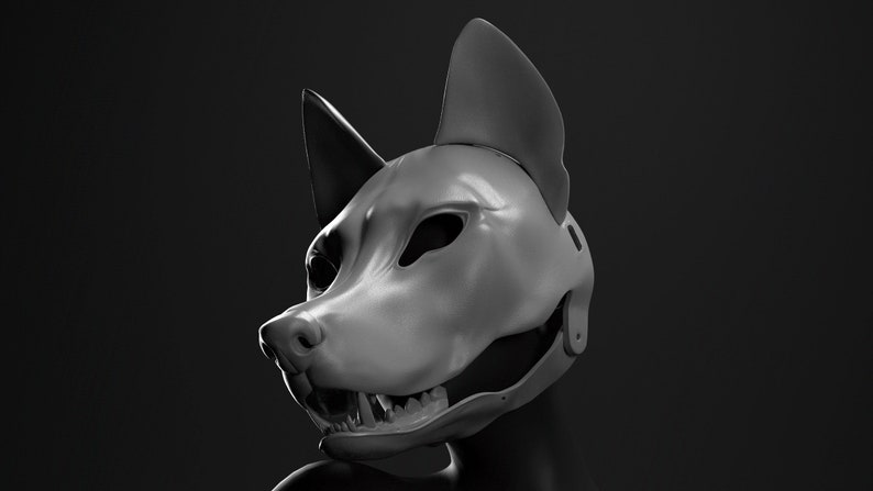 3D Print Wolf Mask STL Files for Fursuit Base Creators - Etsy México