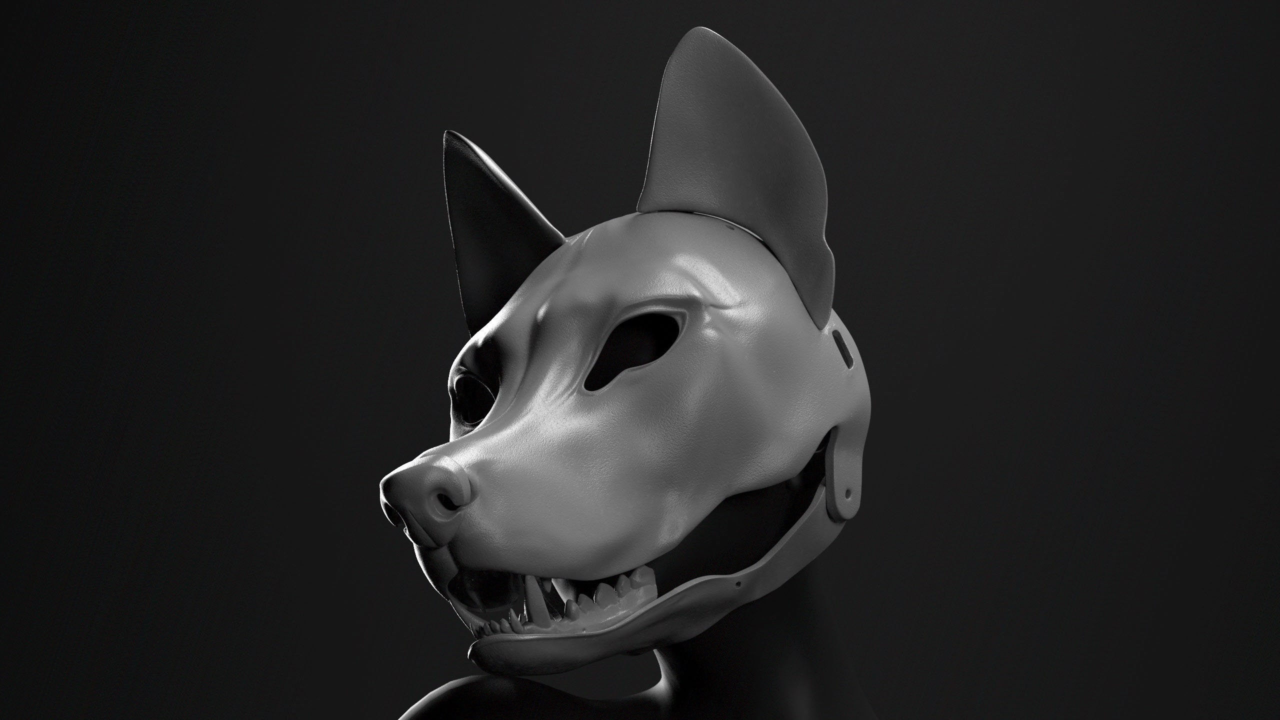 3D Print Wolf Mask STL Files for Fursuit Base Creators - Etsy México