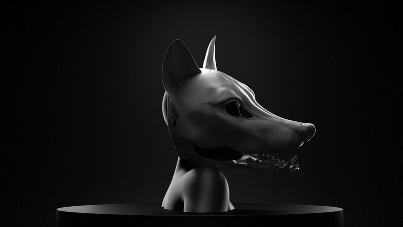 3D Print Arctic Fox Mask STL Files for Fursuit Base Creators - Etsy México
