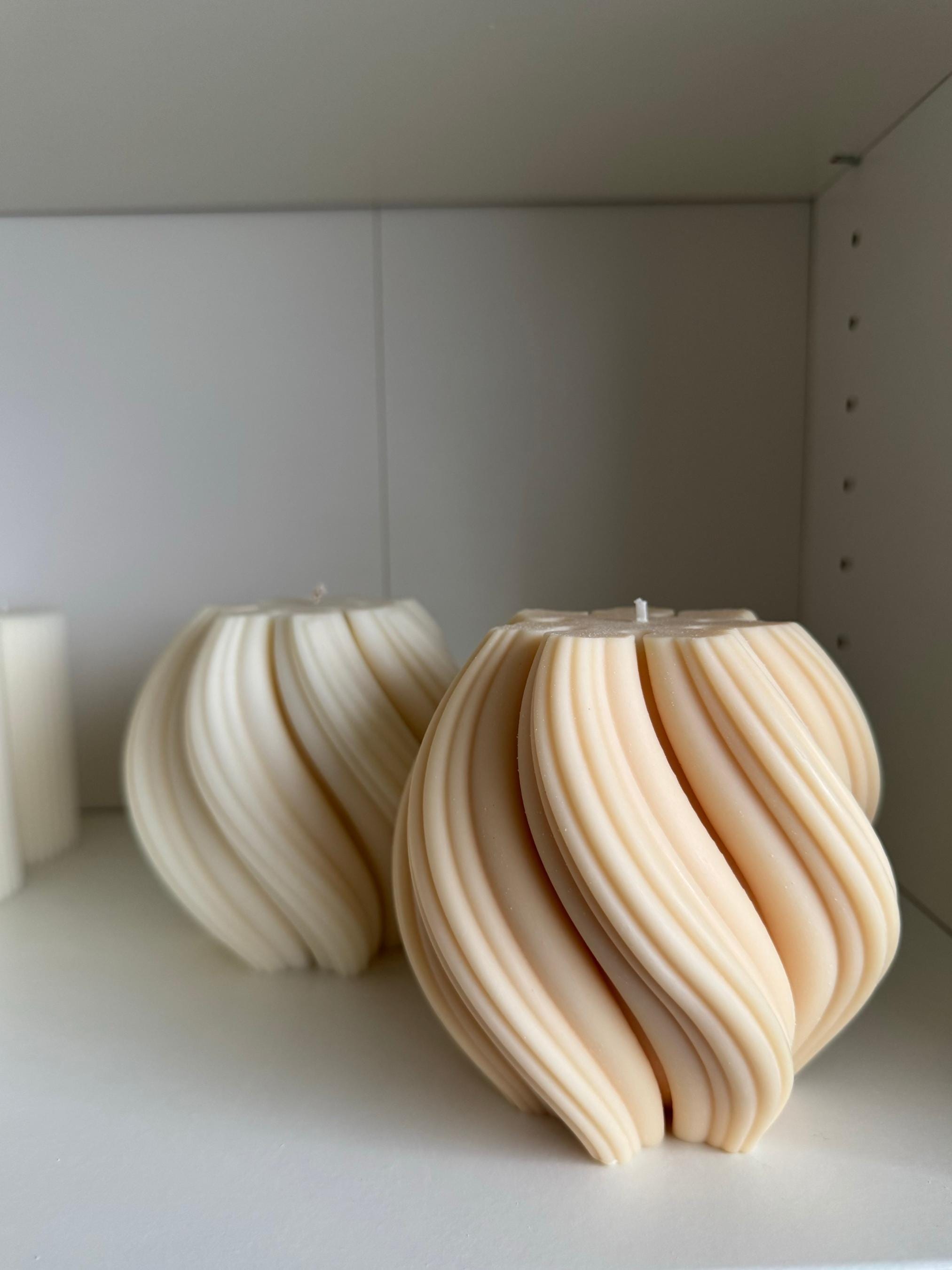 Twisted Swirl Candle | Swirl Candle | Decorative Candle | Home Decor ...