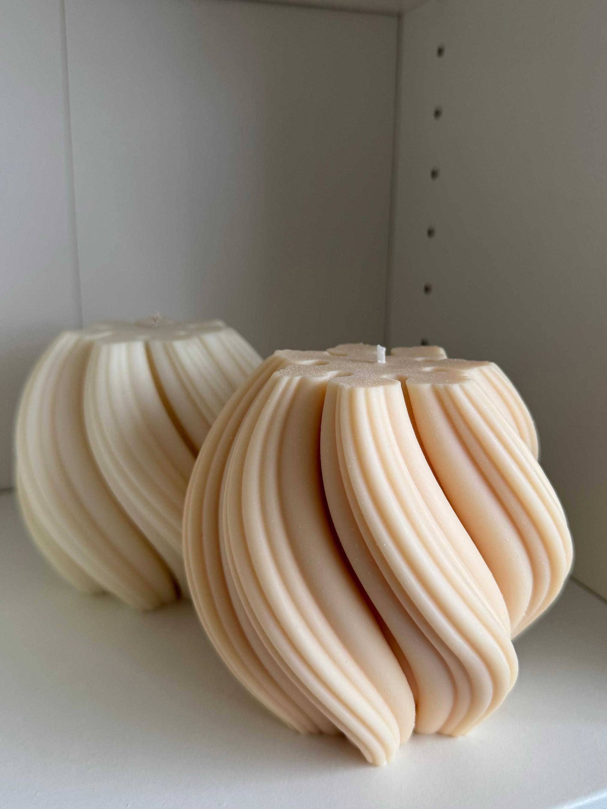 Twisted Swirl Candle | Swirl Candle | Decorative Candle | Home Decor ...