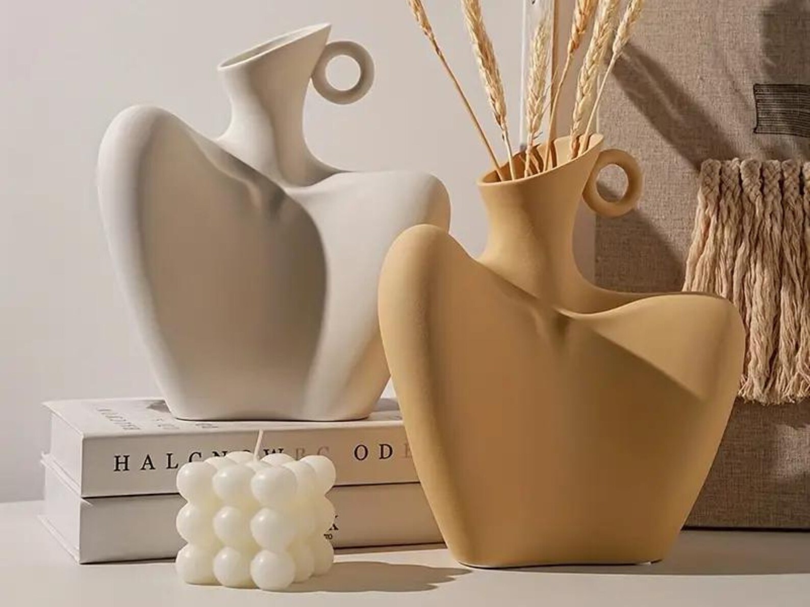 Minimalist Human Body Vase Ceramic Torso Vase Modern Home Decor Nordic ...