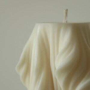 Wave Stripe Column Candle| Big Wave Candle | Shaped Candle | Soy Wax ...