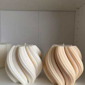 Twisted Swirl Candle | Swirl Candle | Decorative Candle | Home Decor ...