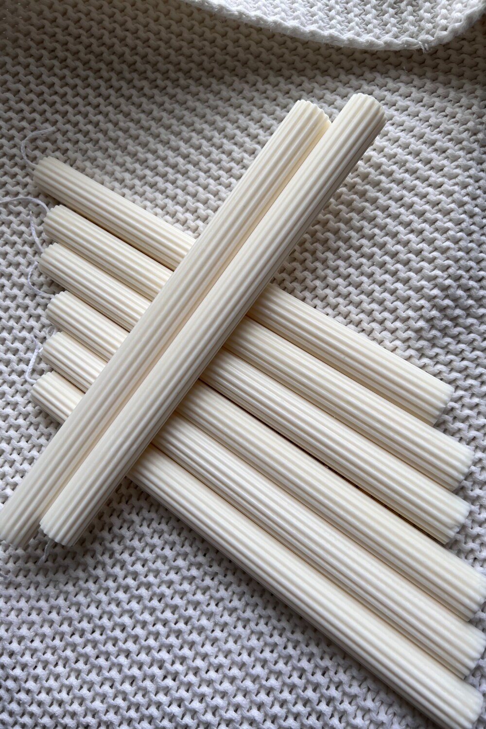 Bulk Taper Ribbed Pillar Candle | Bulk Minimalist Pillar Candle ...