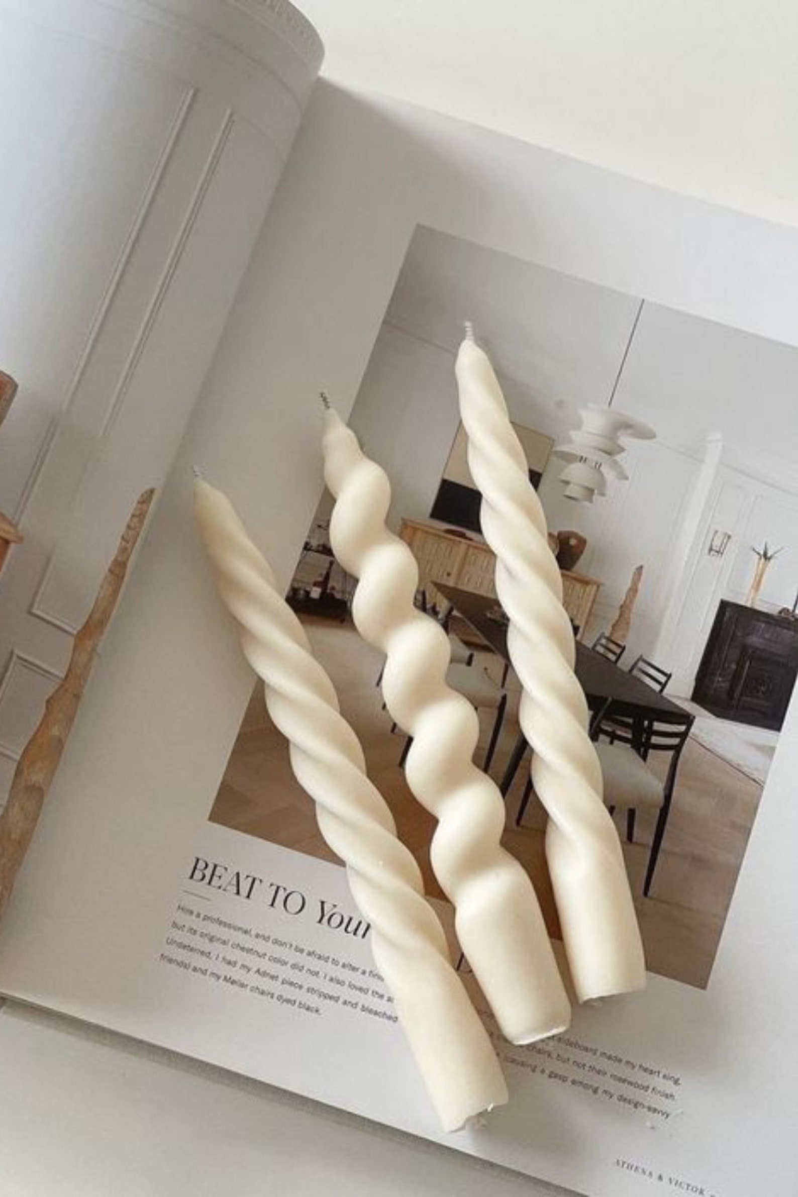 Spiral Twist Candle | Twisted Spiral Candle | Swirl Candle | Taper ...