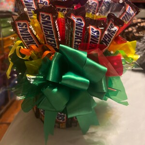 Snickers Candy Bar Arrangement - Etsy