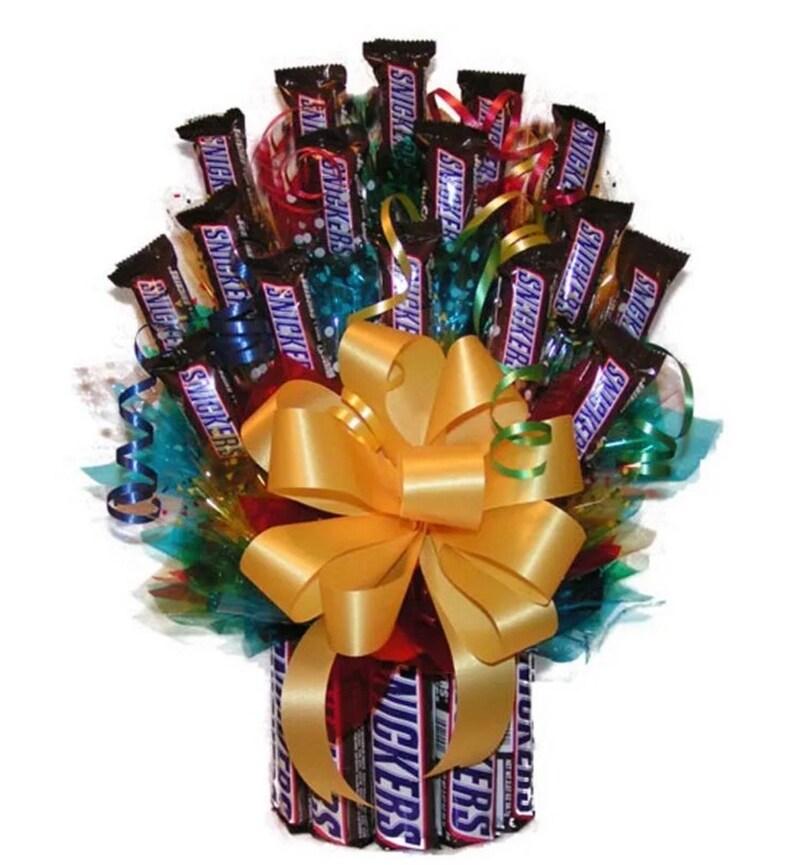 Snickers Candy Bar Arrangement - Etsy
