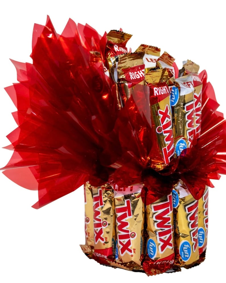 Snack Sized Twix Candy Bar Arrangement - Etsy
