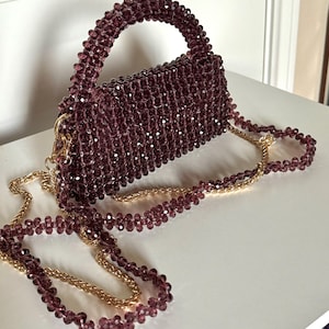 Pink Crystal Handmade Bag - Etsy