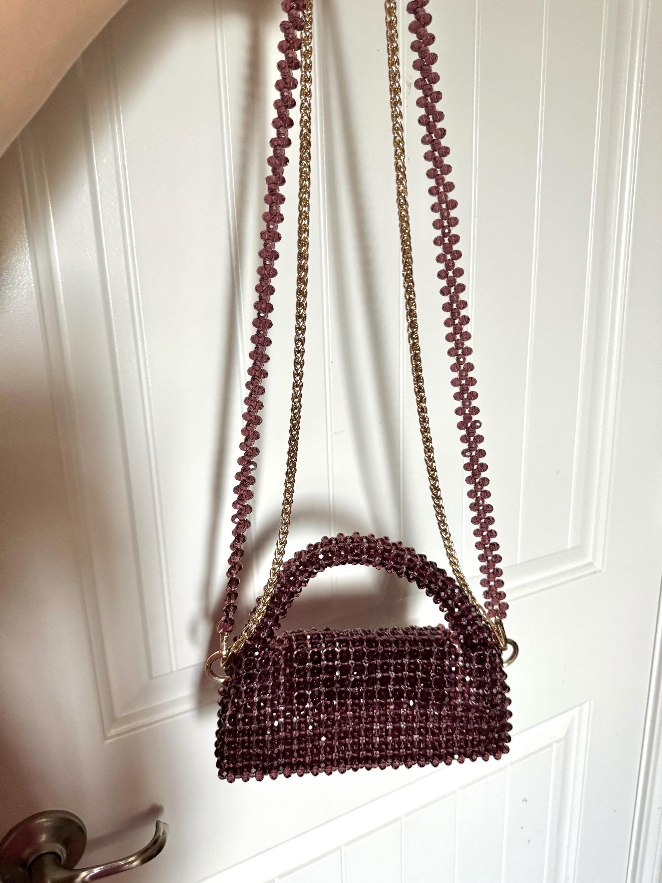 Pink Crystal Handmade Bag - Etsy