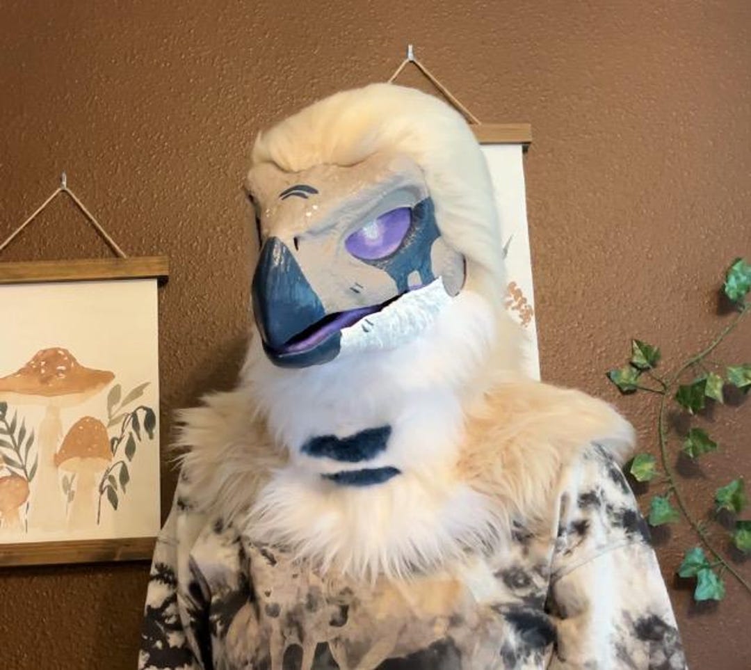 Alien-bird Dinomask Fursuit Head - Etsy