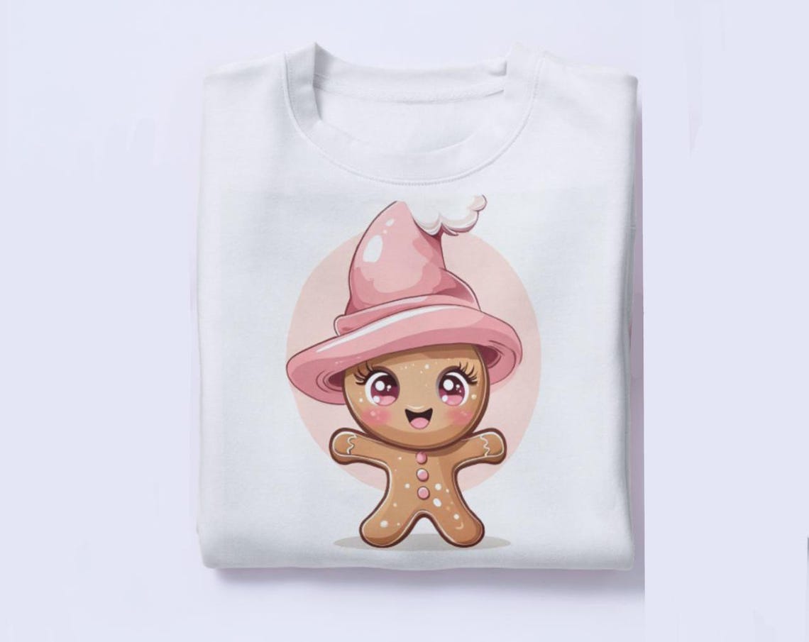 Cute Pink Gingerbread Design Christmas Cookies Merry Christmas Clipart ...