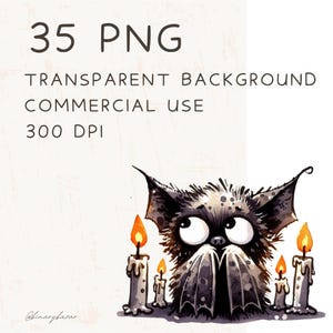 Cute & Funny Bats Clipart Halloween PNG Bundle, 35 Quirky Bat With ...