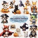 Cute Halloween Animals Clipart Kawaii PNG, Adorable Kids Graphics, Cute ...