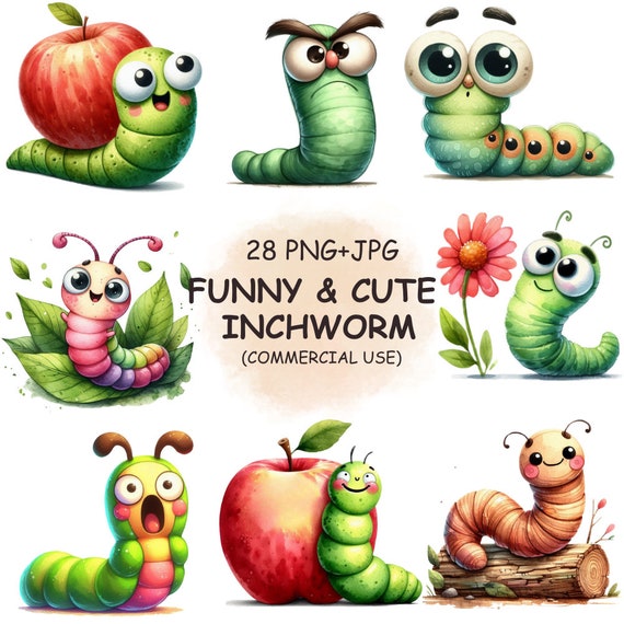 Inch Worm Clipart Clipart Suggest Worm ClipArt Earth Worms Apple