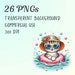 Cute Summer Animals Clipart PNG Bundle - 26 Watercolor Cute & Adorable ...