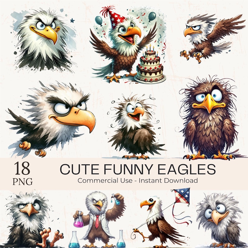 Eagle Cartoon Pdf - Etsy UK