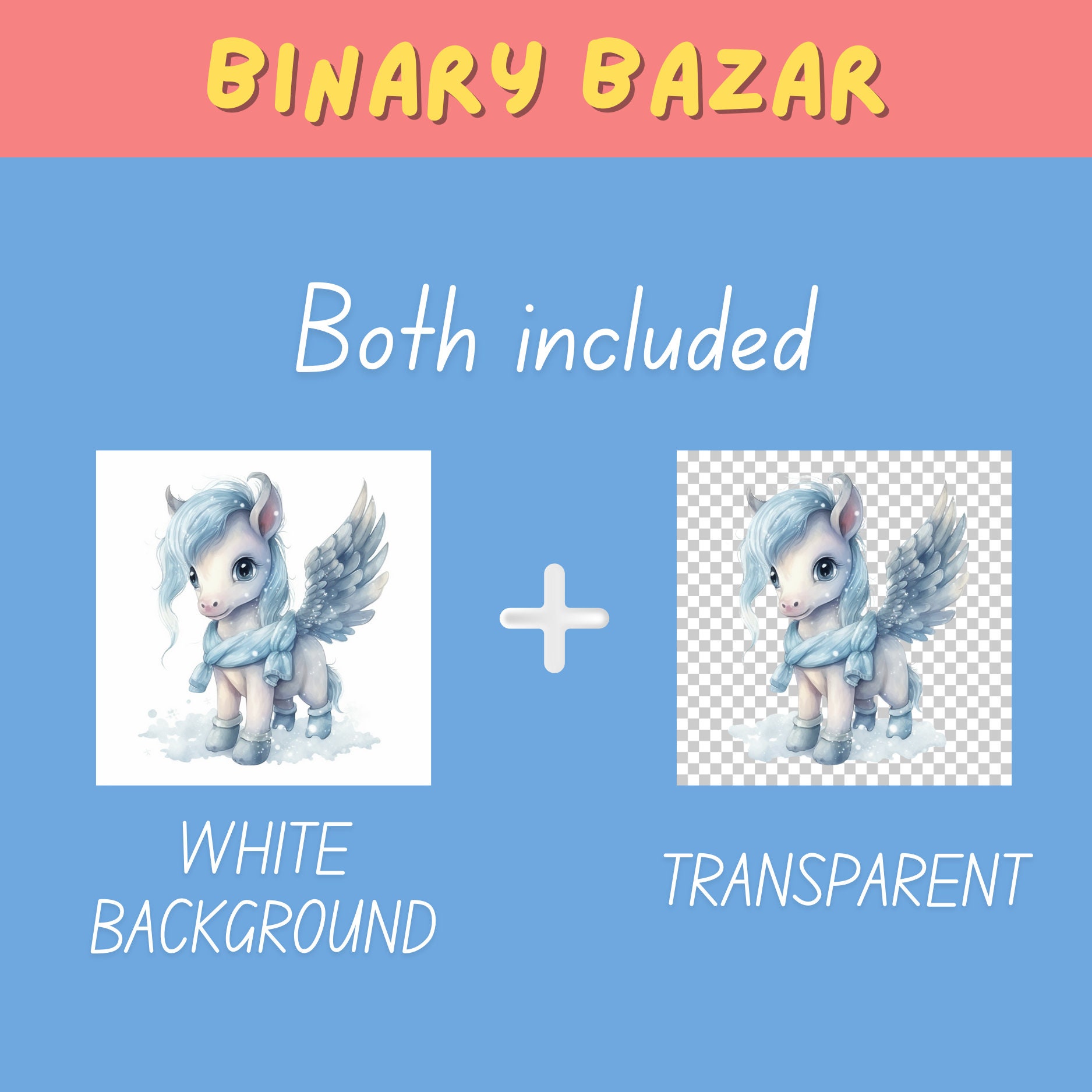 32 Cute Winter Fantasy Creatures Clipart PNG Watercolor Mythical ...