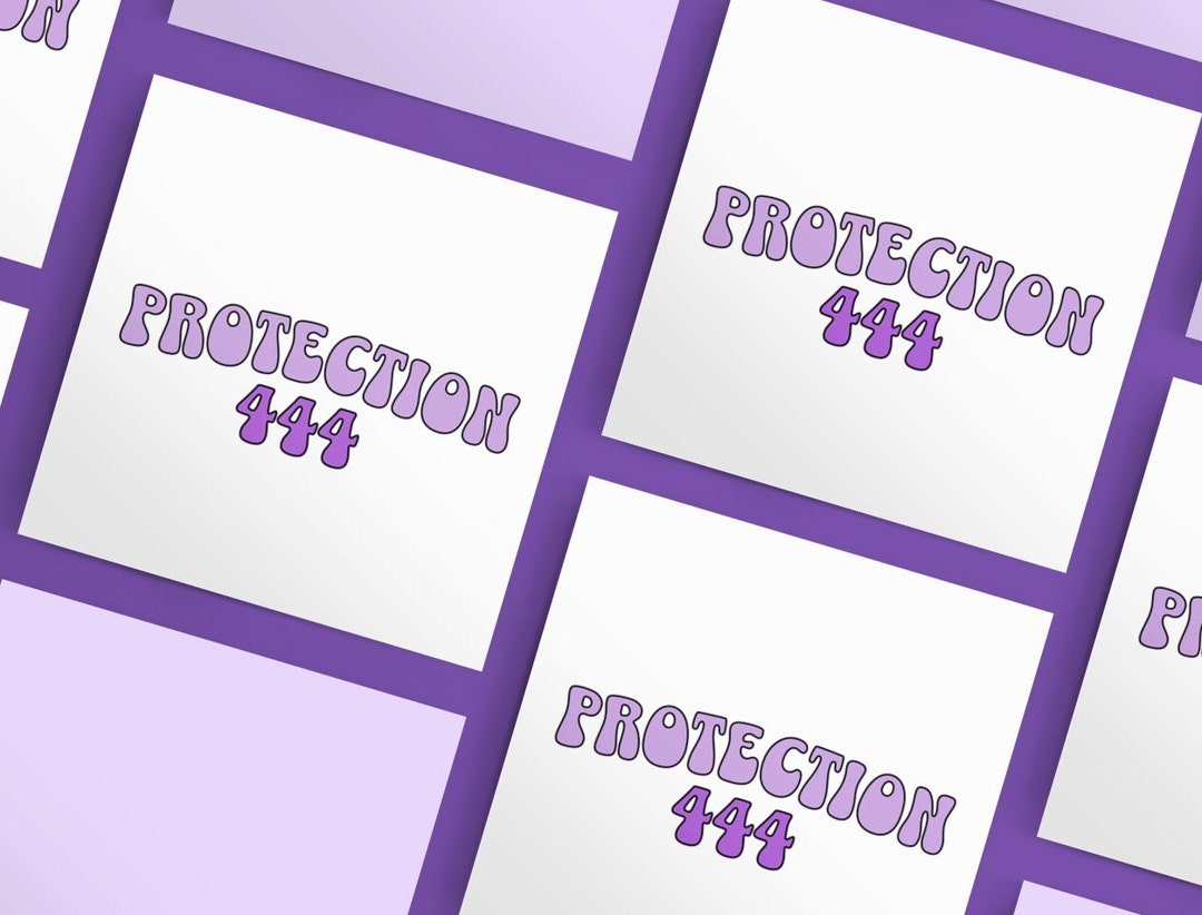 444 Angel Number Stickers Aura Sticker Owala Sticker - Etsy