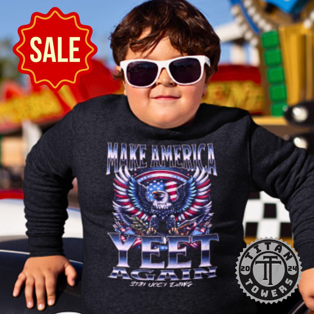 Uso Make America YEET Again Funny Ucey YEET Kids Sweater Main Event Jey ...