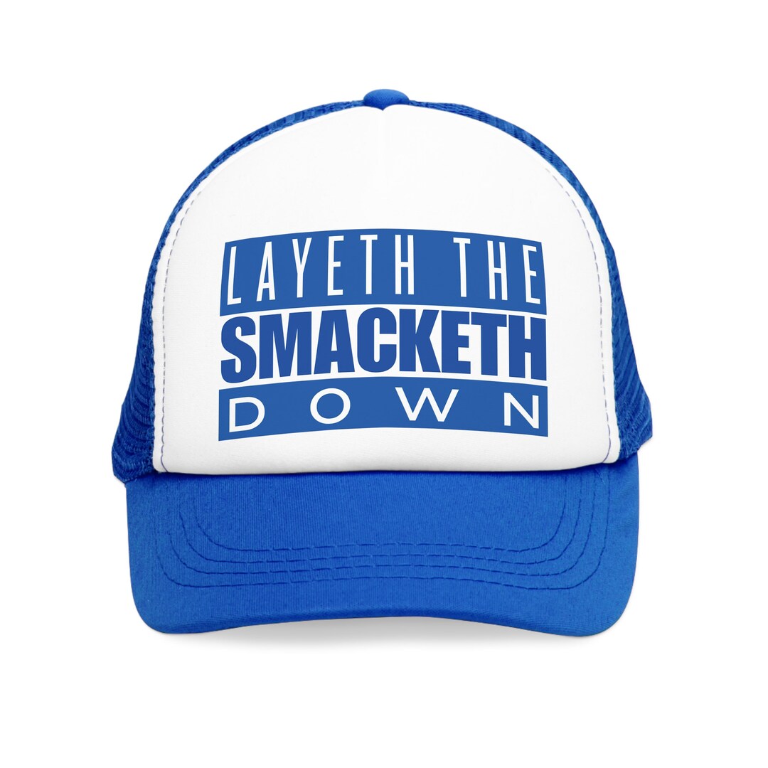 Wrestling the Rock Mesh Cap Wrestling Layeth the Smackdown Rock Mesh ...