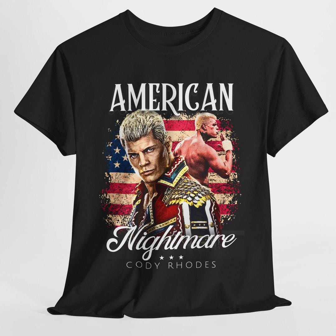 Cody Rhodes Shirt the American Nightmare Cody Rhodes T-shirt Wrestling ...