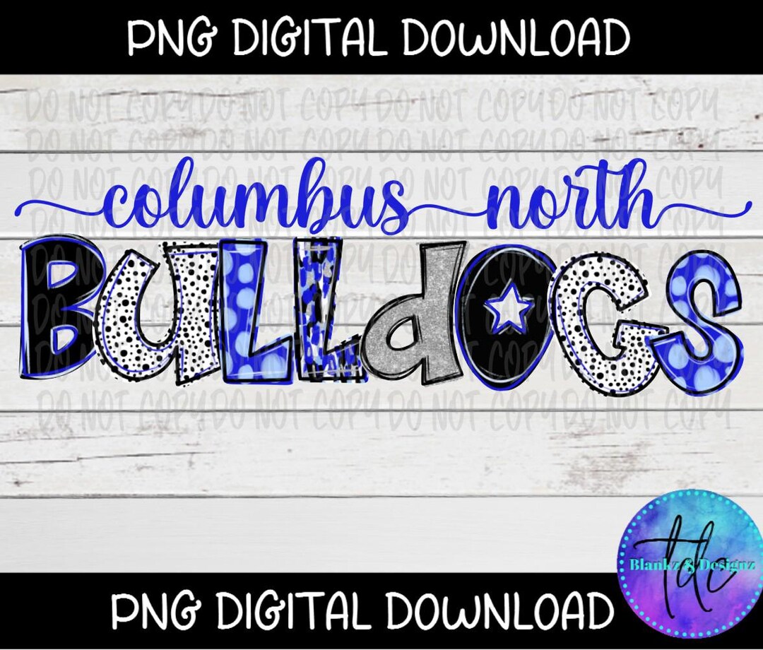 Columbus North Bulldogs PNG: CNHS Mascot (digital Download) - Etsy