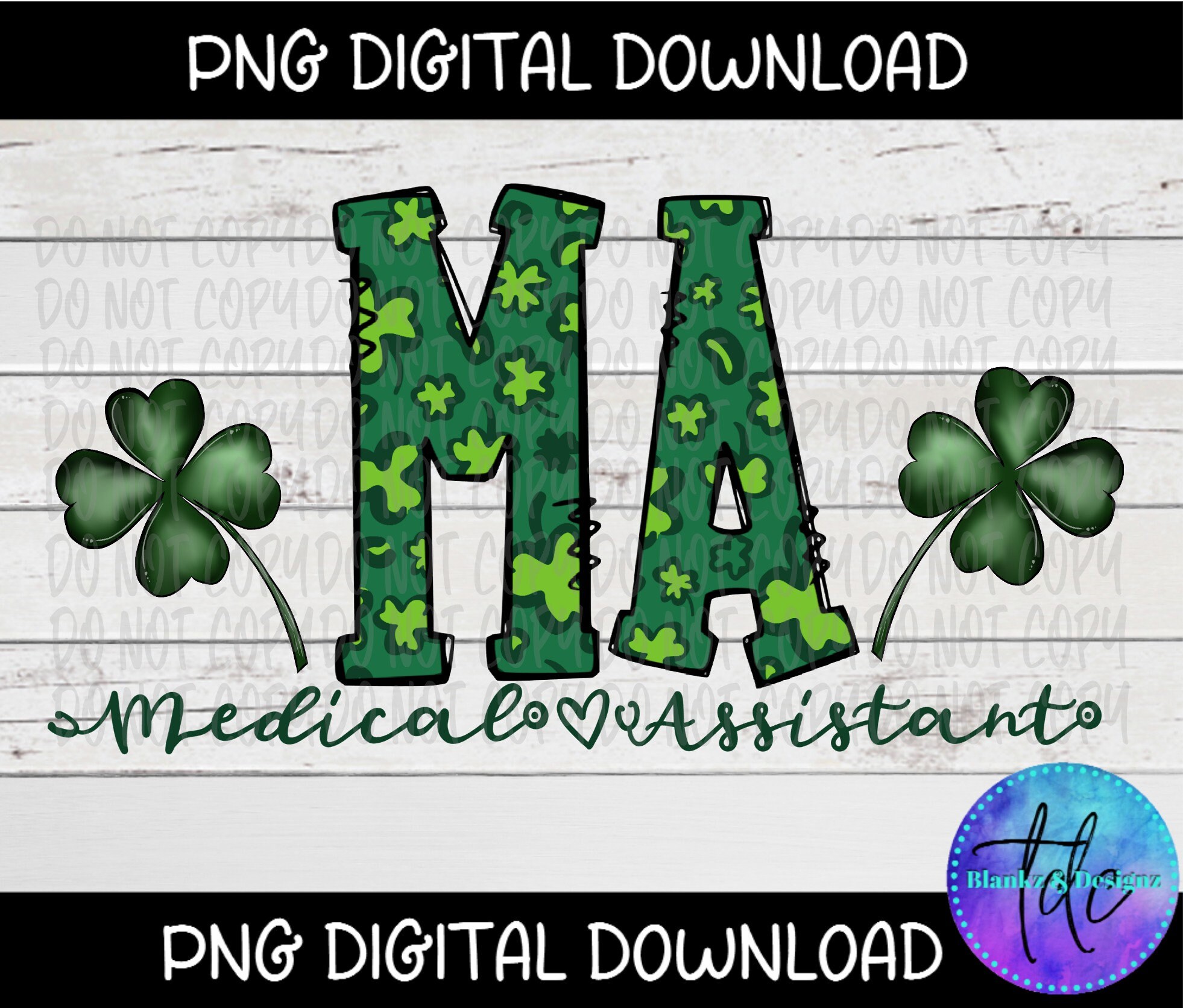 MA Medical Assistant St.patricks Day Png, Sublimation, CMA Png, St ...